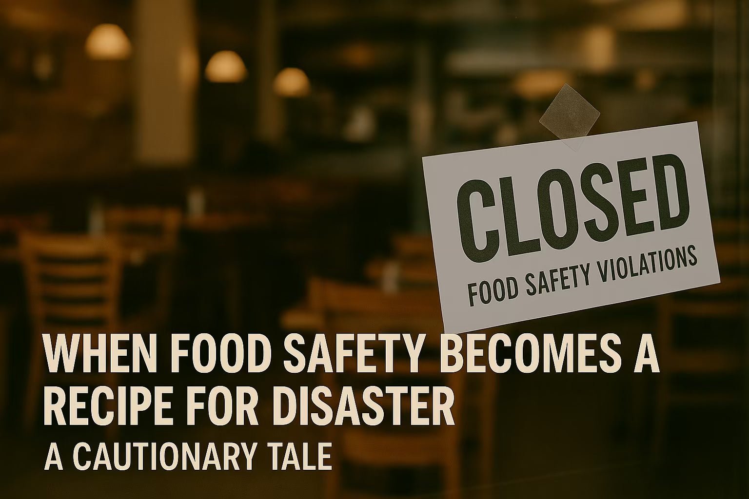 When Food Safety Fails: Restaurant Cautionary Tale – My Food Service ...